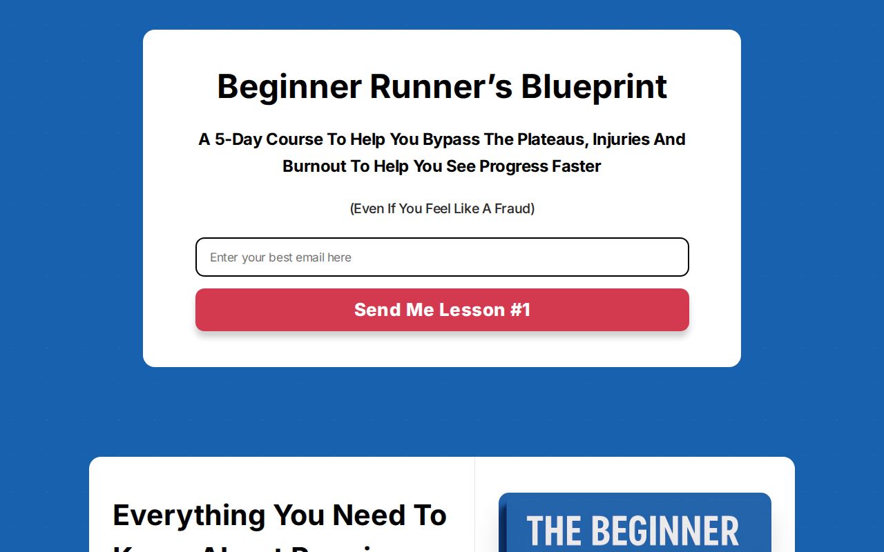 Beginner Runner’s Blueprint